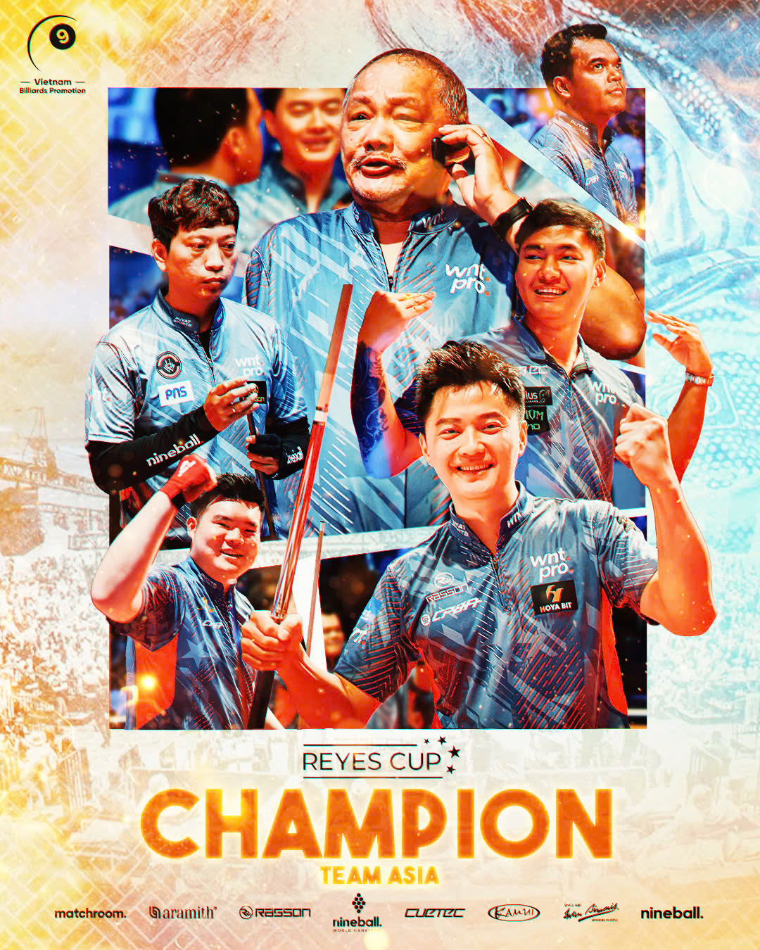 Hoàng sao và đội châu Á giành Reyes Cup 2024 thuyết phục